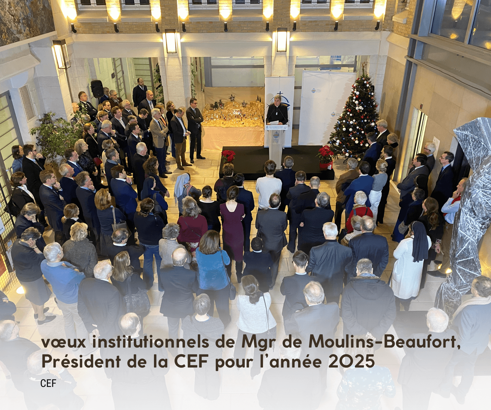Vœux 2025 de Mgr Éric de Moulins-Beaufort, Président de la CEF et Mgr ...